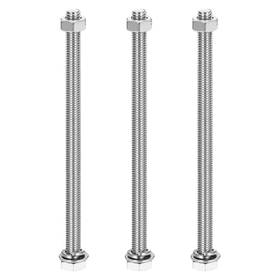 312PCS Hex Bolts and Nuts Assortment Kit,4 Sizes (1/4-20,5/16-18,3/8-16 ...