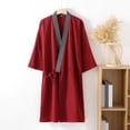 Avolia Men's Japanese Kimono Robe Yukata Sleepwear Lightweight ...