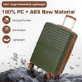30" Hardside Checked Luggage, Large Checked Suitcase with 360° Spinner ...