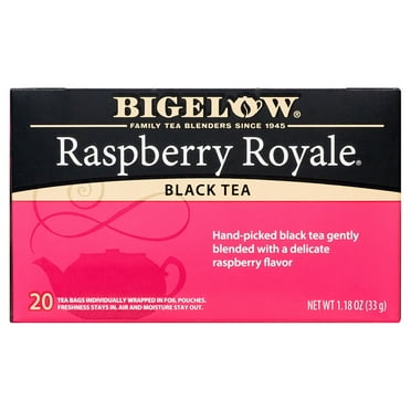 Bigelow Tea Raspberry Royale Black Tea Bags - Hot Fruit Flavor, 20 ...