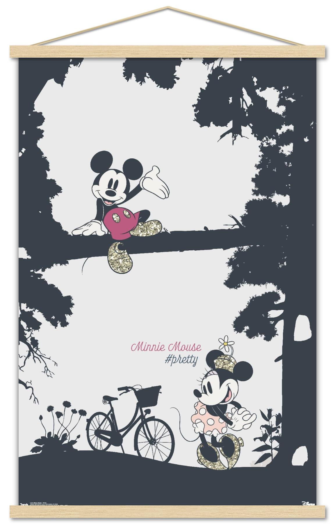 Disney Minnie Mouse - Pretty Wall Poster with Wooden Magnetic Frame, 22 ...
