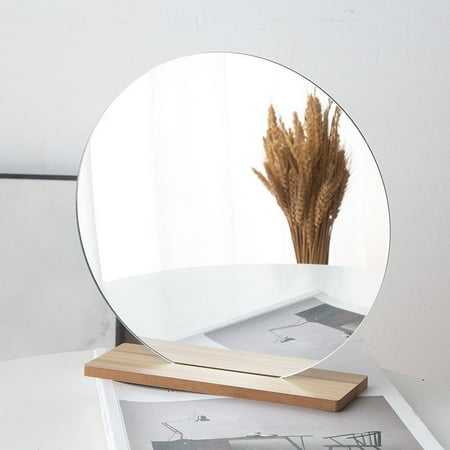 Acrylic Makeup Mirror for Desk with Stand-Aesthetic Desk Decor Vanity ...