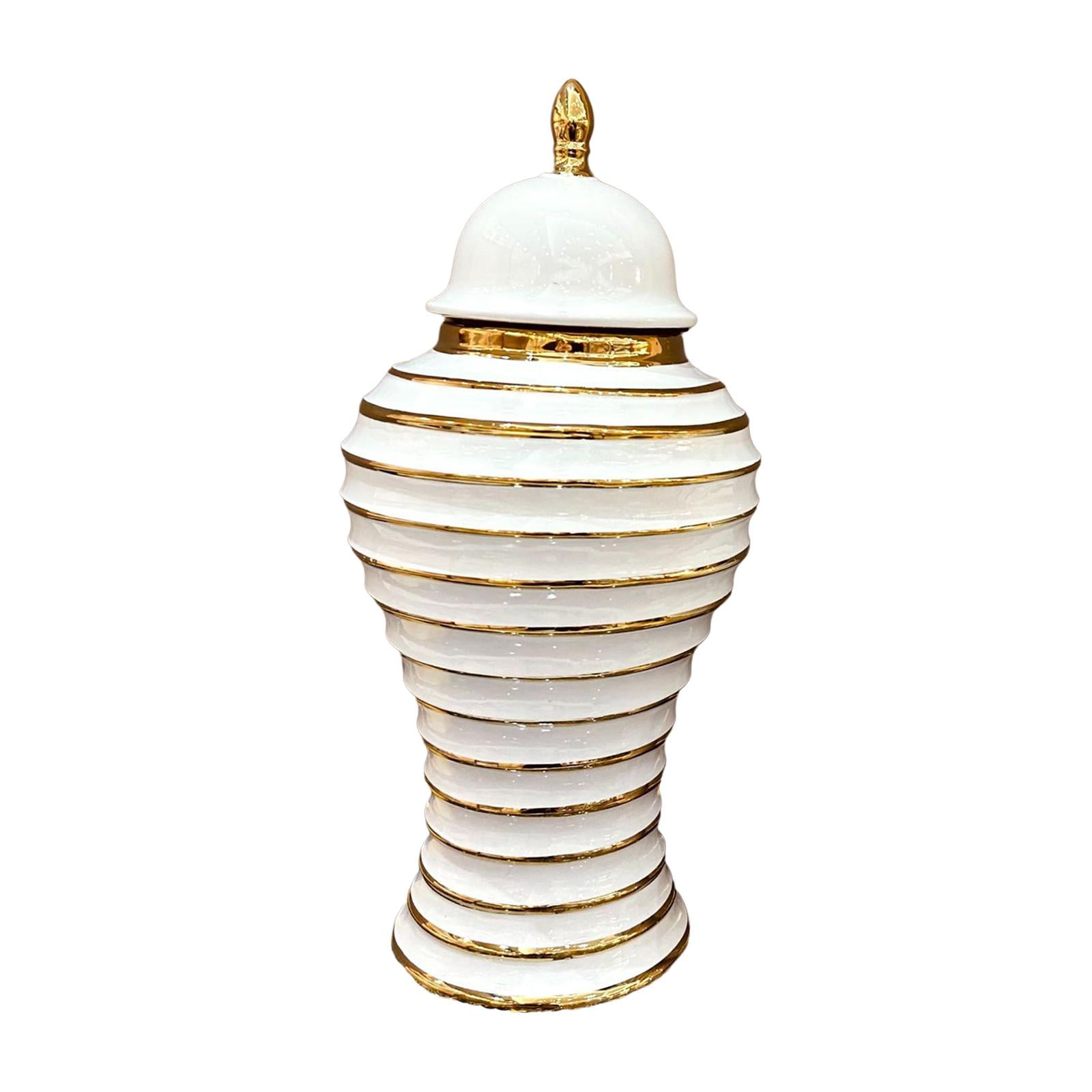 Ceramic Ginger Jar Vase Flower Bud Vase Garden Decor Office Decor ...