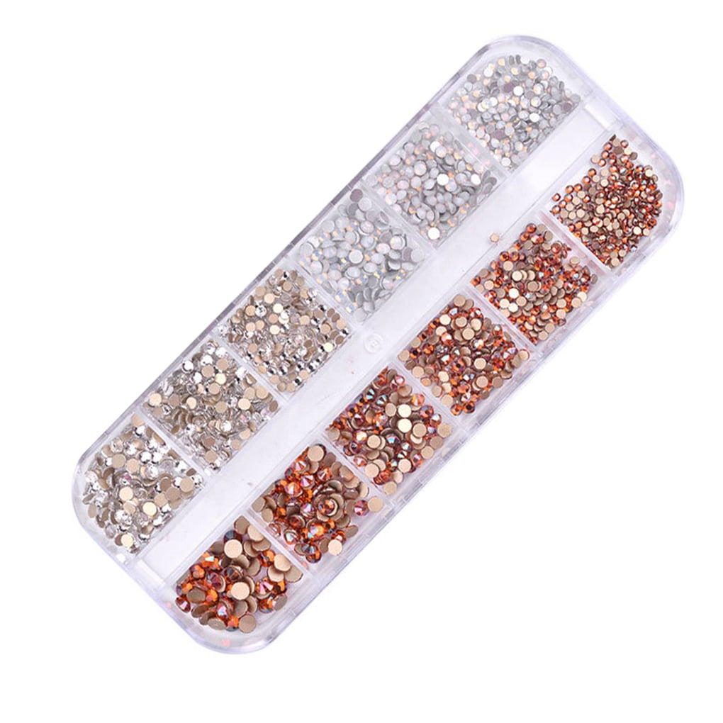 1Box 12 Sheets Colorful Crystals Art Bling Shiny Rhinestones Decal ...