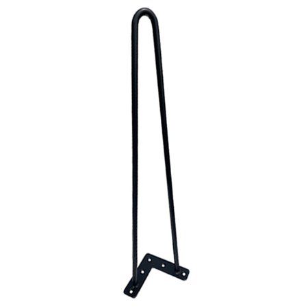 SICED Set of 1 Table Legs, 2 Rods, 30 cm, in Black Metal, Max. 150kg ...