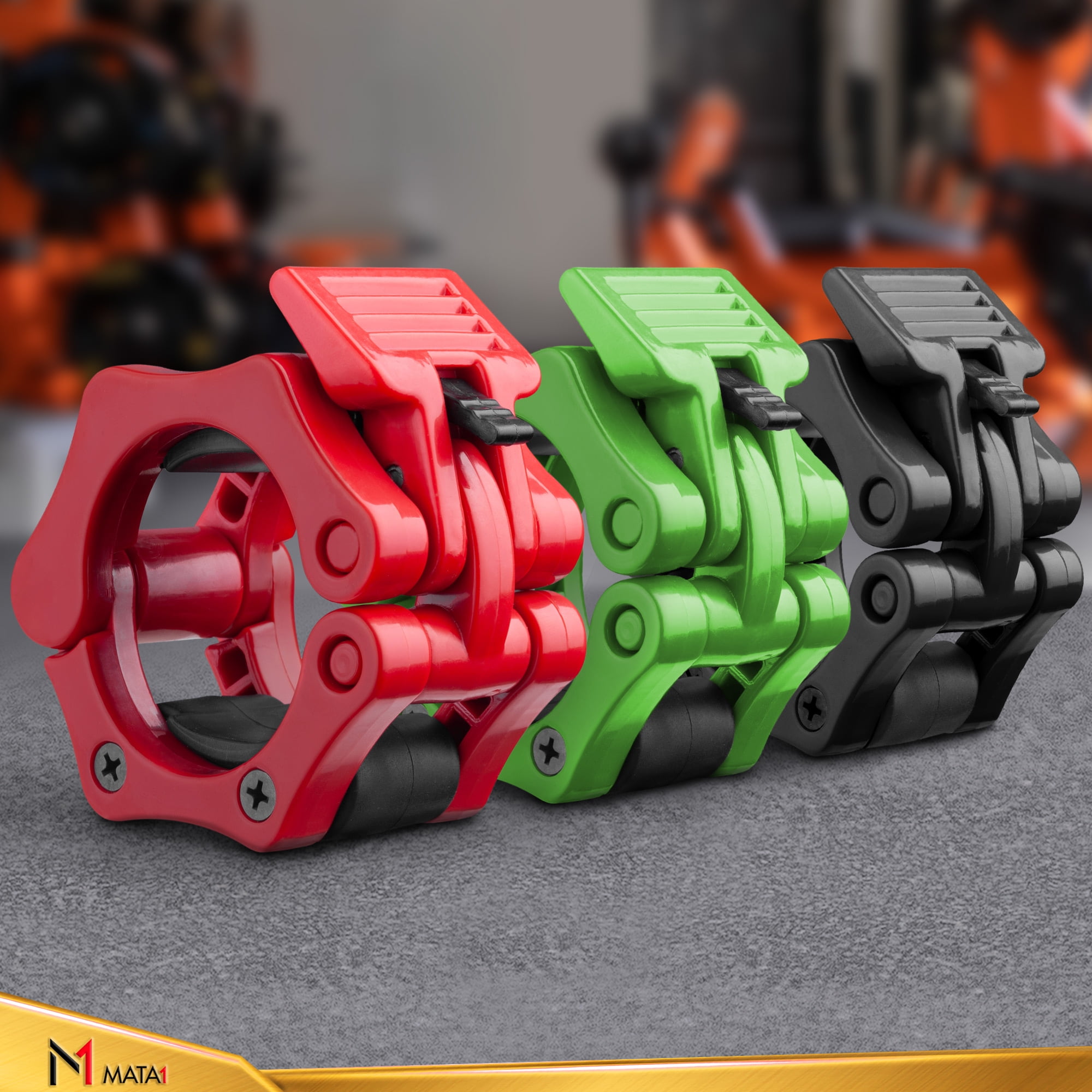 2 inch Olympic Barbell Clips Weight Clamps Barbell Collars Set of 2 ...