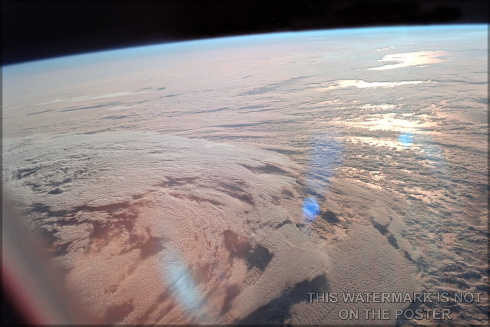 24"x36" Gallery Poster, Earth seen from space Apollo 11 after ...