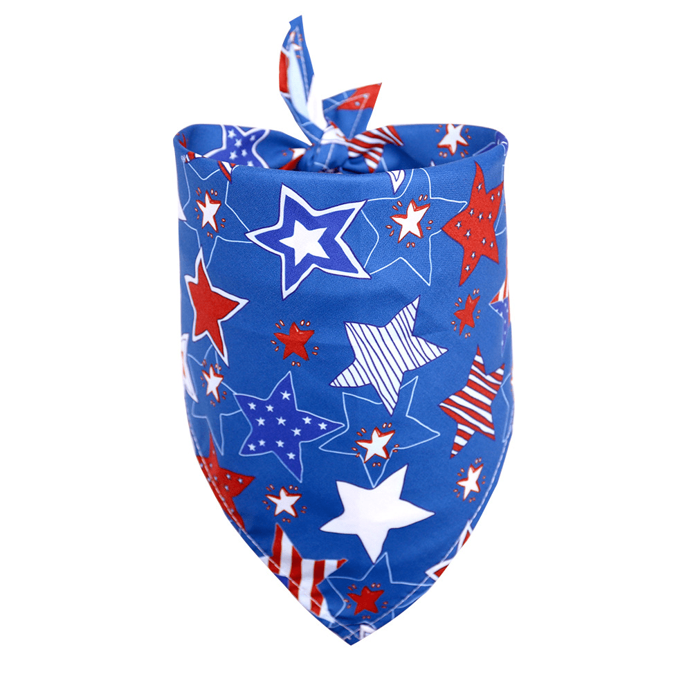 Independence Day Dog Scarf Patriotic Dog Scarf Triangle Bib Scarf ...