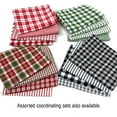 Perfect Green Christmas Assorted Homespun Plaid Gingham Homespun Cotton ...