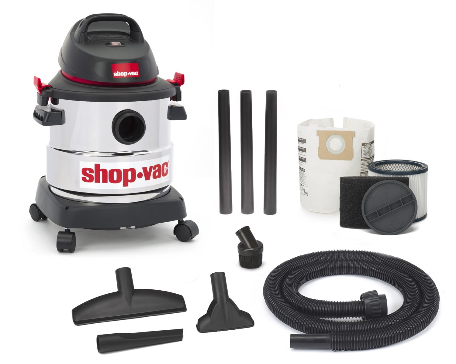 Shop Vac 597-70-36 5 Gallon 3.0 PHP Stainless Steel Wet & Dry Vac ...