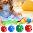 Ball Toy Bright Colors Soft Hand-eye Coordination Multi-hole Colored ...