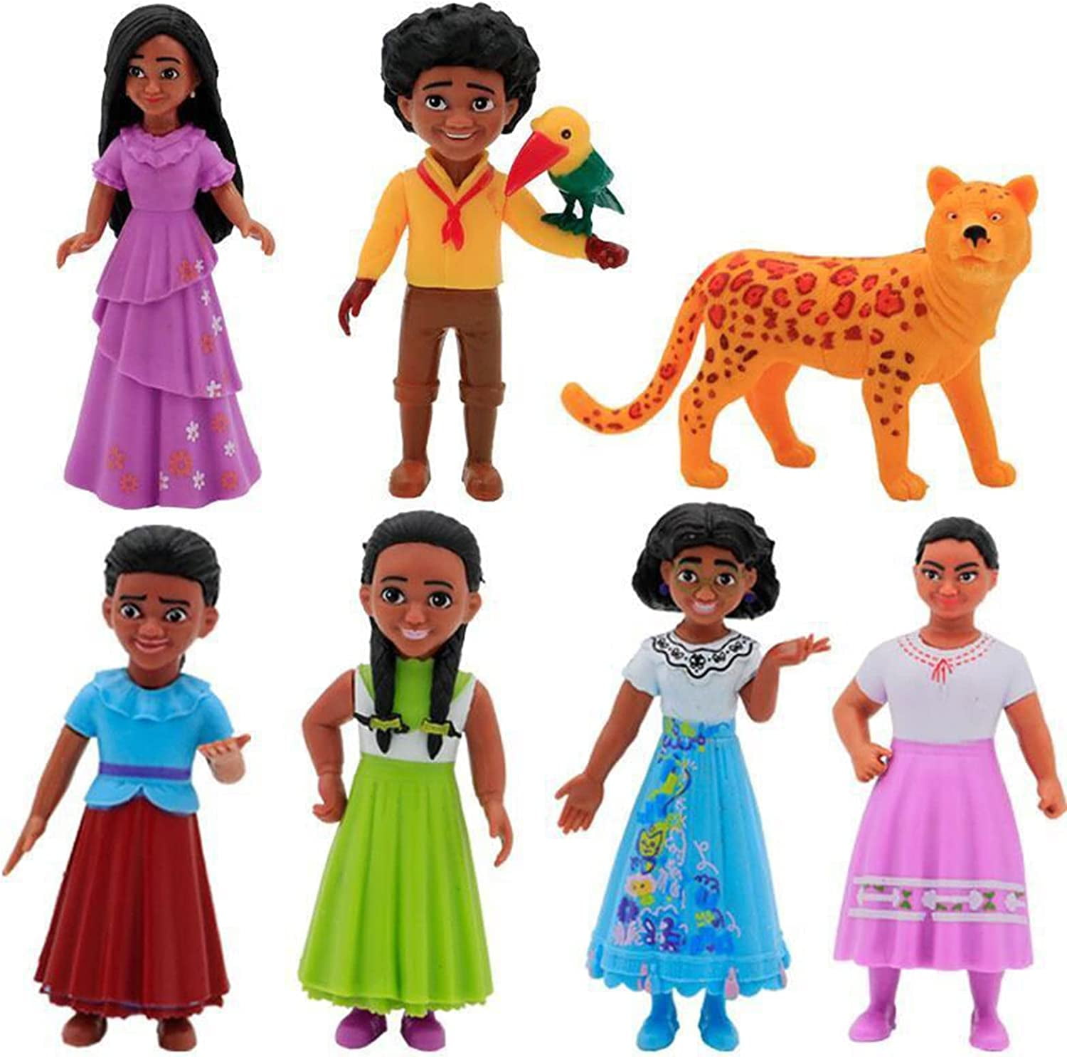7-Pack Mirabel Singing Doll her Friends & Family Toys,Mini Doll Figures ...