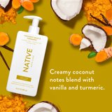 Native Curl Care Shampoo, 16.5 oz - Coconut Milk & Turmeric, Sulfate ...