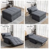 Aukfa 36 Folding Chaise Futon Convertible Sofa Bed - Walmart.com