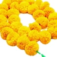 TIED RIBBONS 5 PC Marigold Garland for Decoration | 5 Feet, Yellow ...