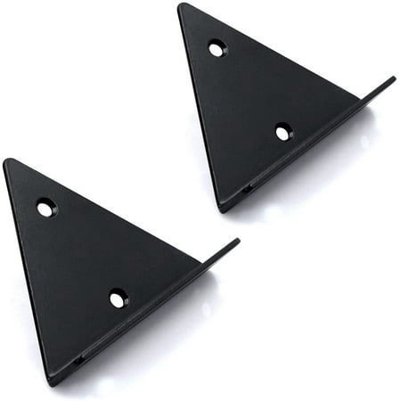 ShenMo 2 pieces Black Invisible triangular bracket hidden wall mounted ...