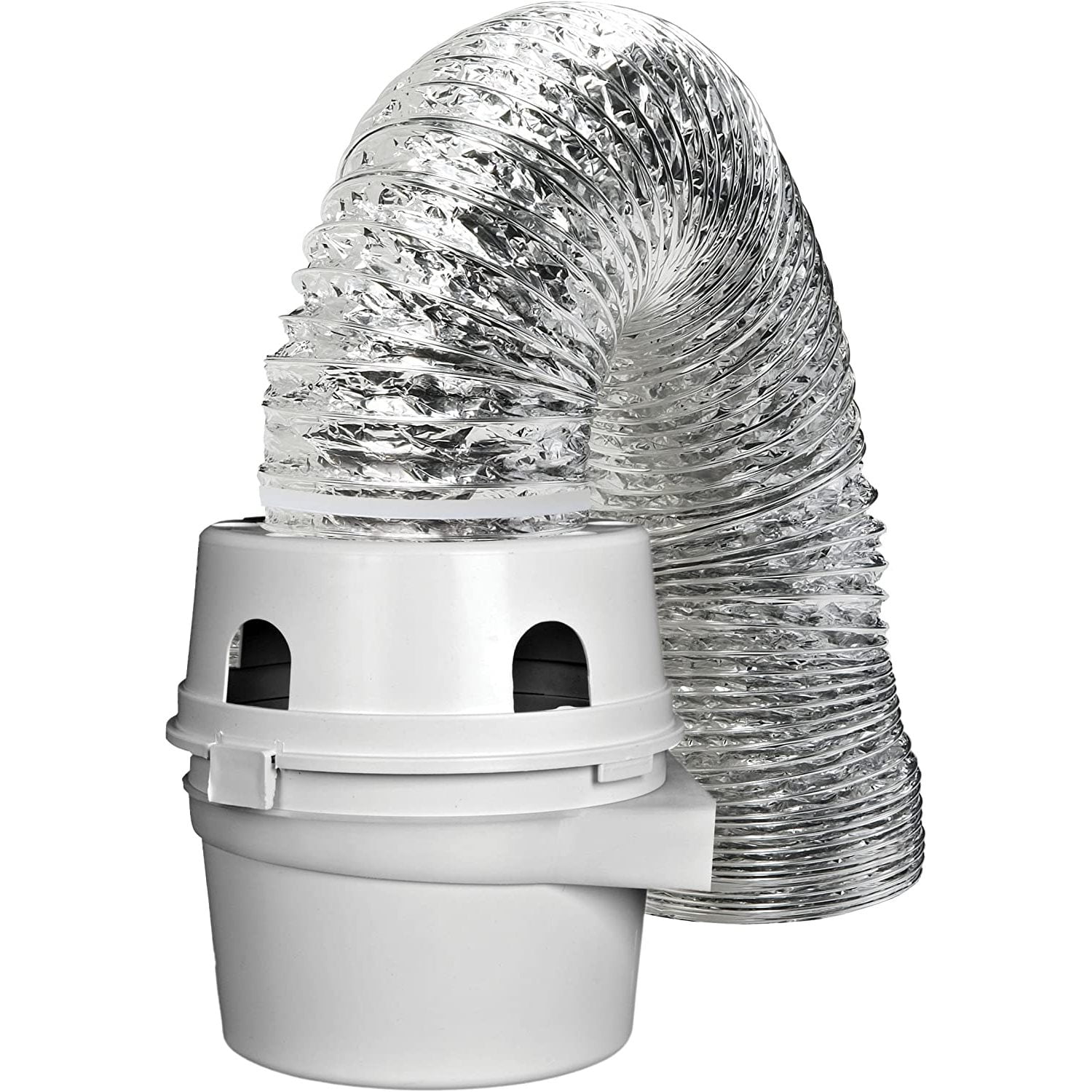 UlaREYoy Indoor Dryer Vent Kit with 4-Inch by 5-Foot Proflex Duct, 4 ...