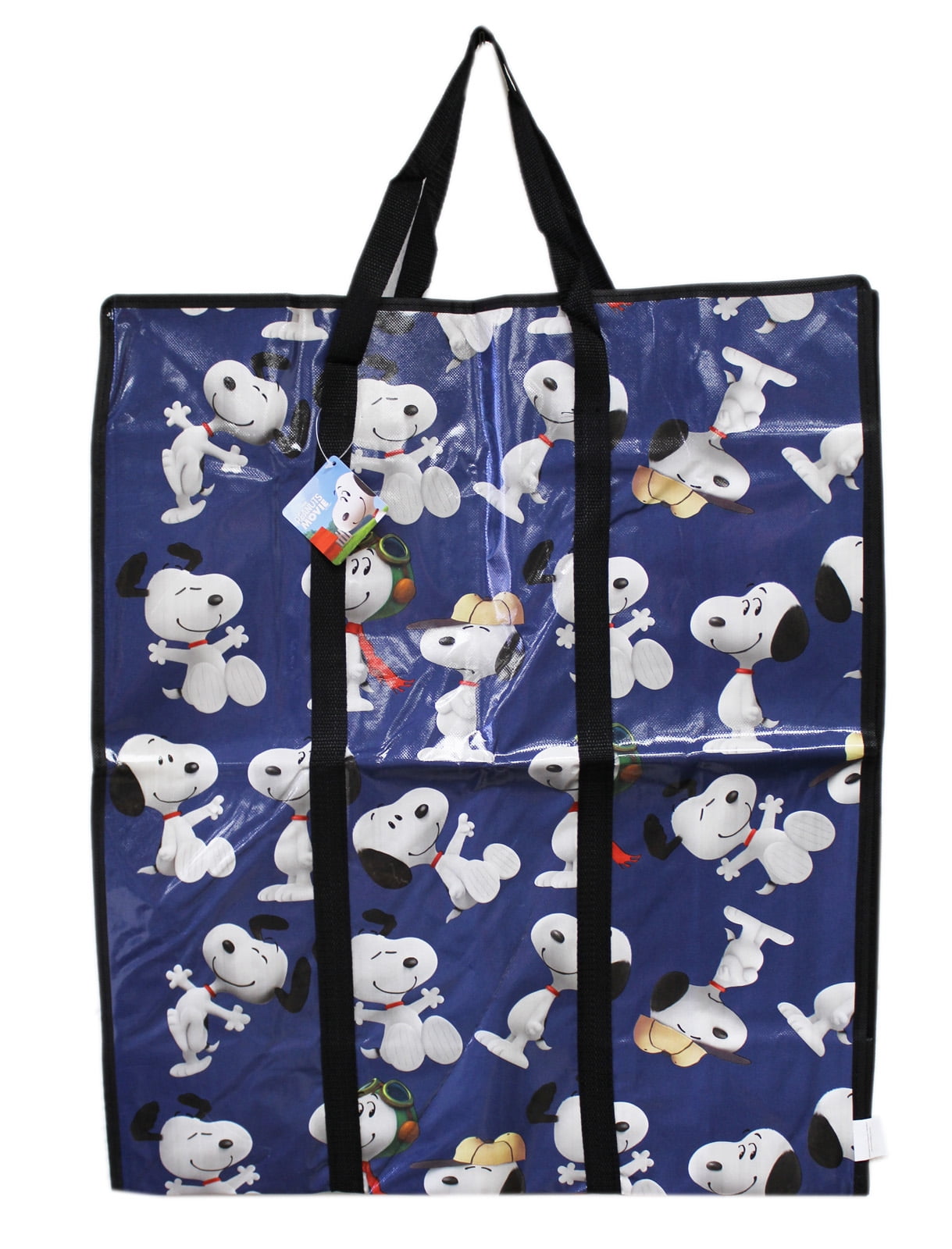 The Peanuts Movie Navy Blue Snoopy Jumbo Tote Bag - Walmart.com