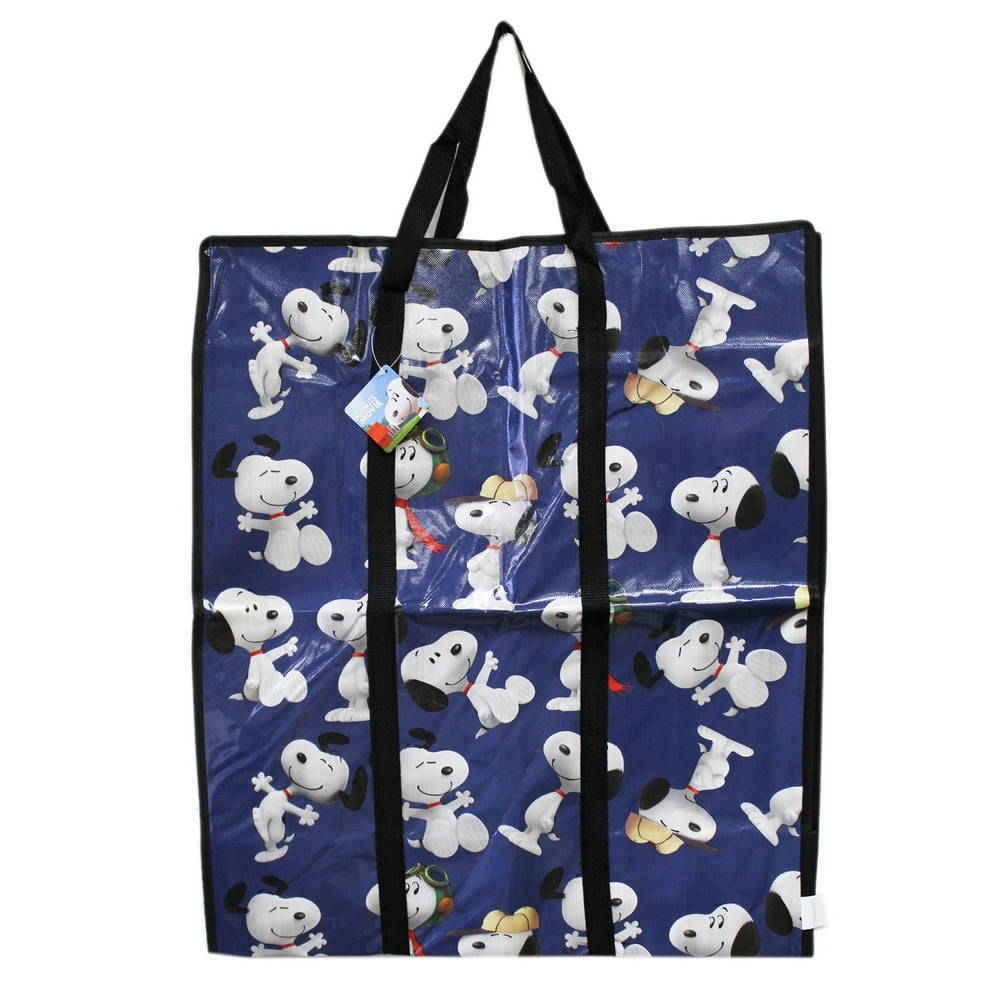 Snoopy - The Peanuts Movie Navy Blue Snoopy Jumbo Tote Bag - Walmart ...