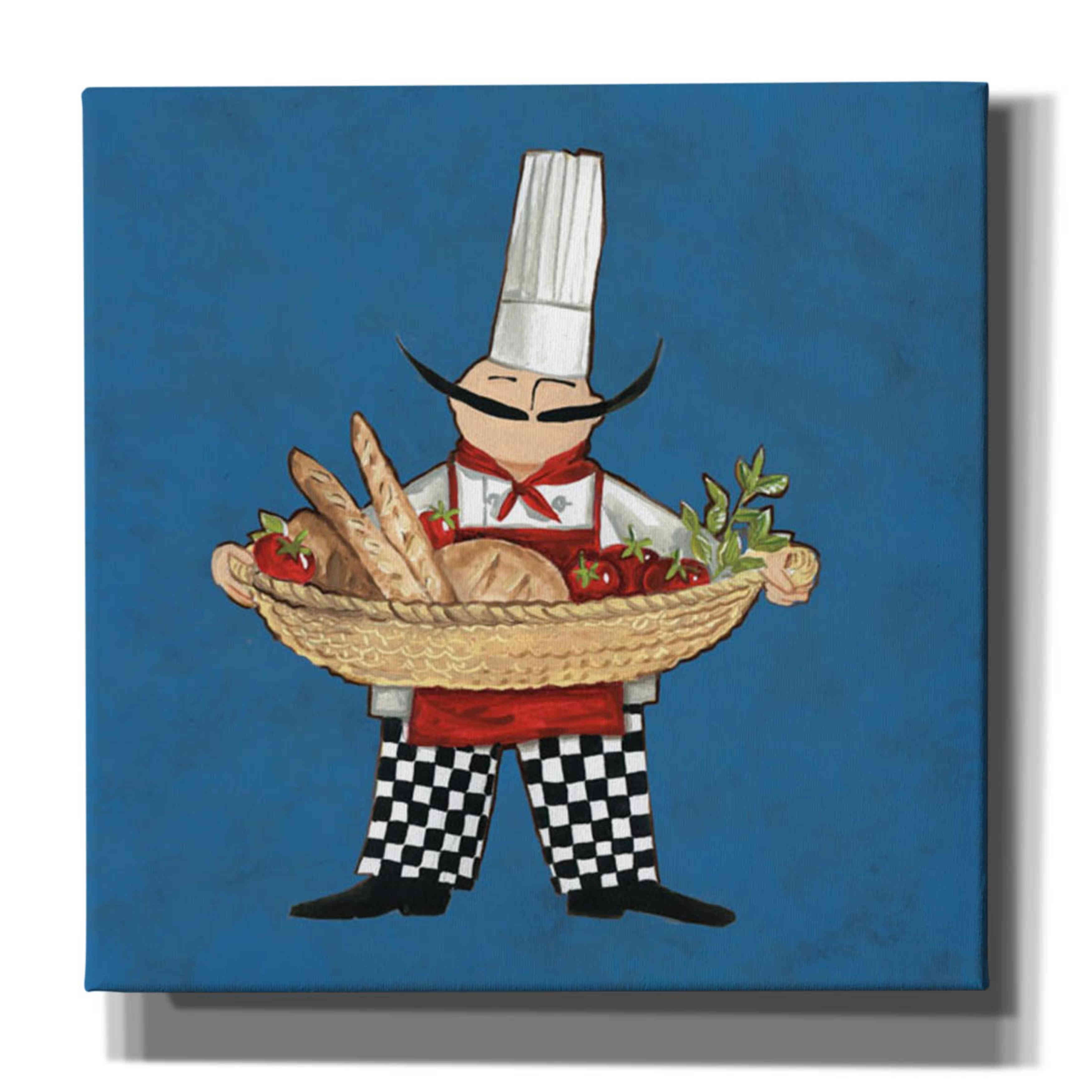 Epic Graffiti 'Pane Chef in Color' by Anne Tavoletti, Canvas Wall Art ...