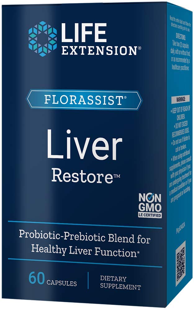 Life Extension Florassist Liver Restore - 60 Capsules - Walmart.com ...
