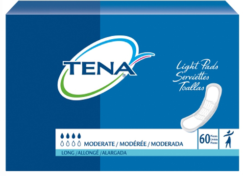 Tena Light Pad Moderate Long 3X60-Case of 180 - Walmart.com - Walmart.com
