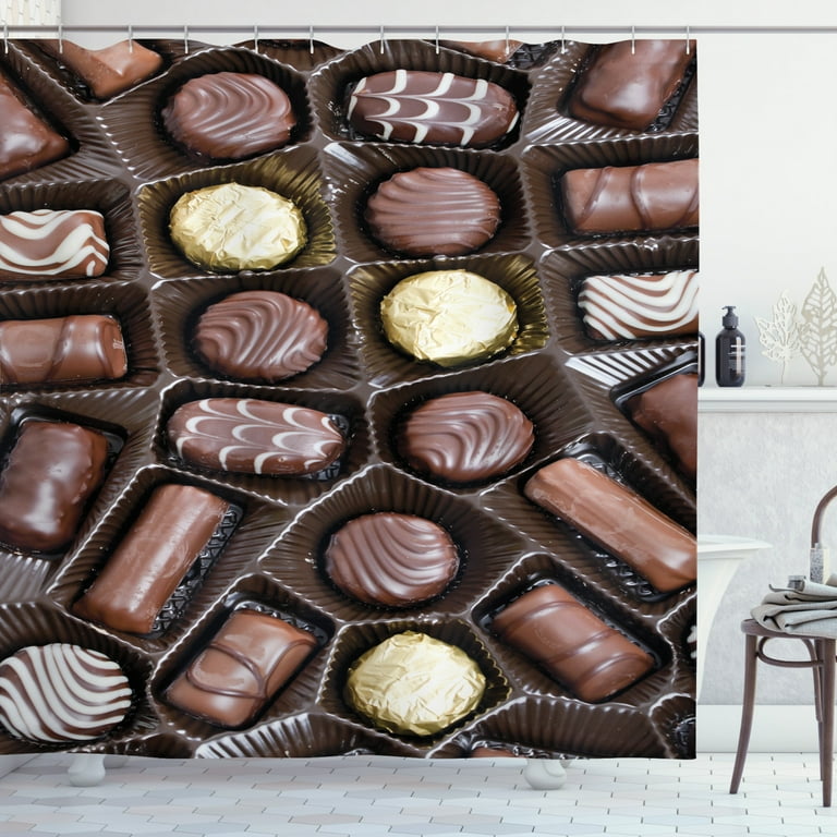 Chocolate shower curtain store