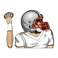 Football Quarterback Car Windshield Wiper Stickers - Silver ... Football Quarterback Car Windshield Wiper Stickers - Silver ...