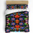Colorful Mexican Floral Full Duvet Cover Set, Bird Rustic Assorted ...