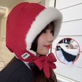Aellinatey Women's Winter Down Cotton Hat Bag Thickened Lei Feng Hat ...