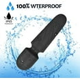 Black Rechargeable Mini Personal Massager Av 10 Modes Cordless Whisper