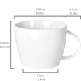 30 oz 900ml Large Coffee Mug Ceramic Jumbo Soup Bowl with Handle Cereal ...