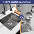 2PCS Silicone Sink Protector 12"x14" Rear Drain Hole, Heat Resistant ...
