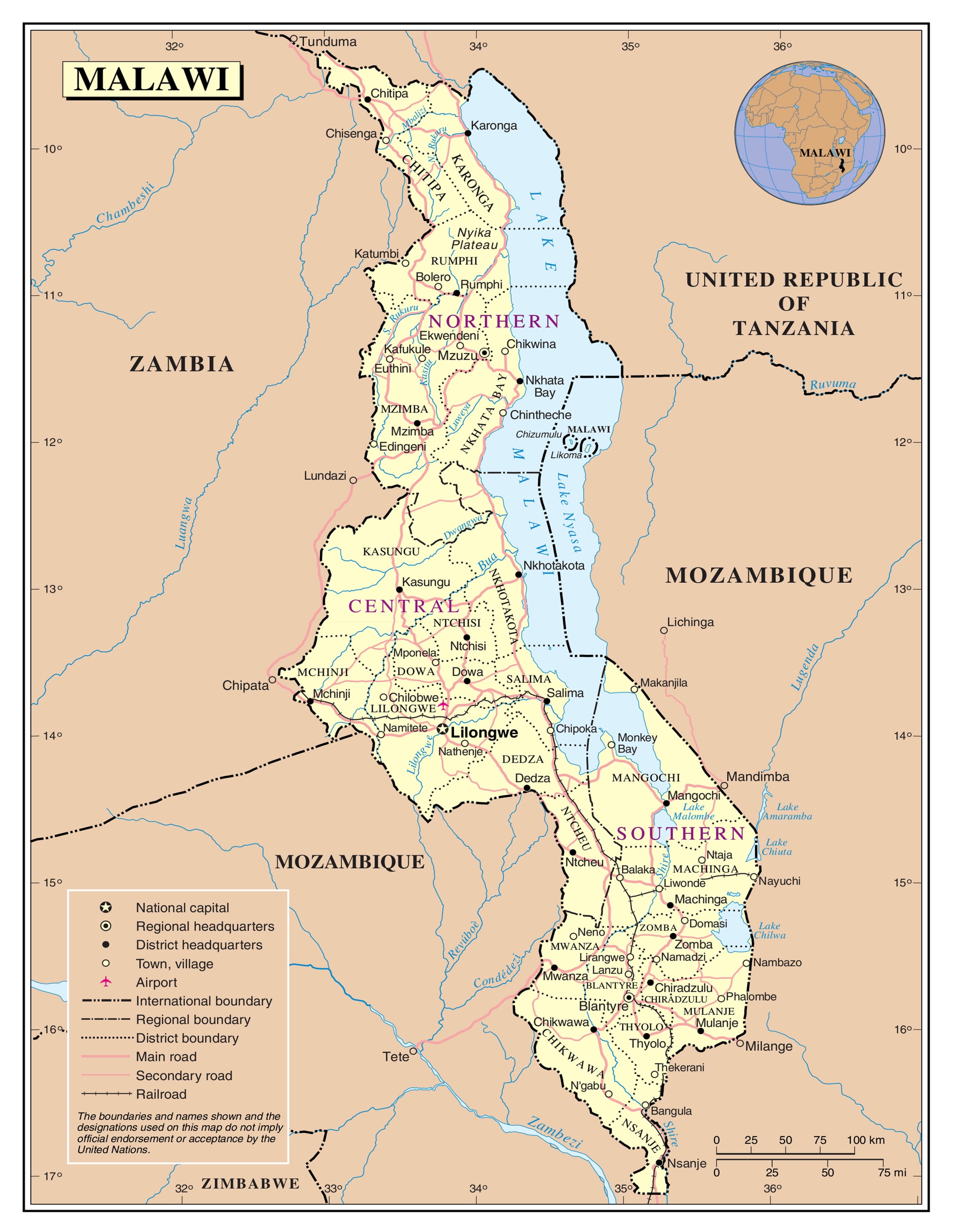 Palmetto Posters 24x31 Laminated Poster: Large detailed political and ...