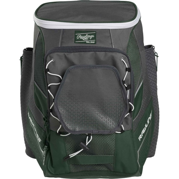 Rawlings Impulse Baseball Backpack | Dark Green | Any - Walmart.com
