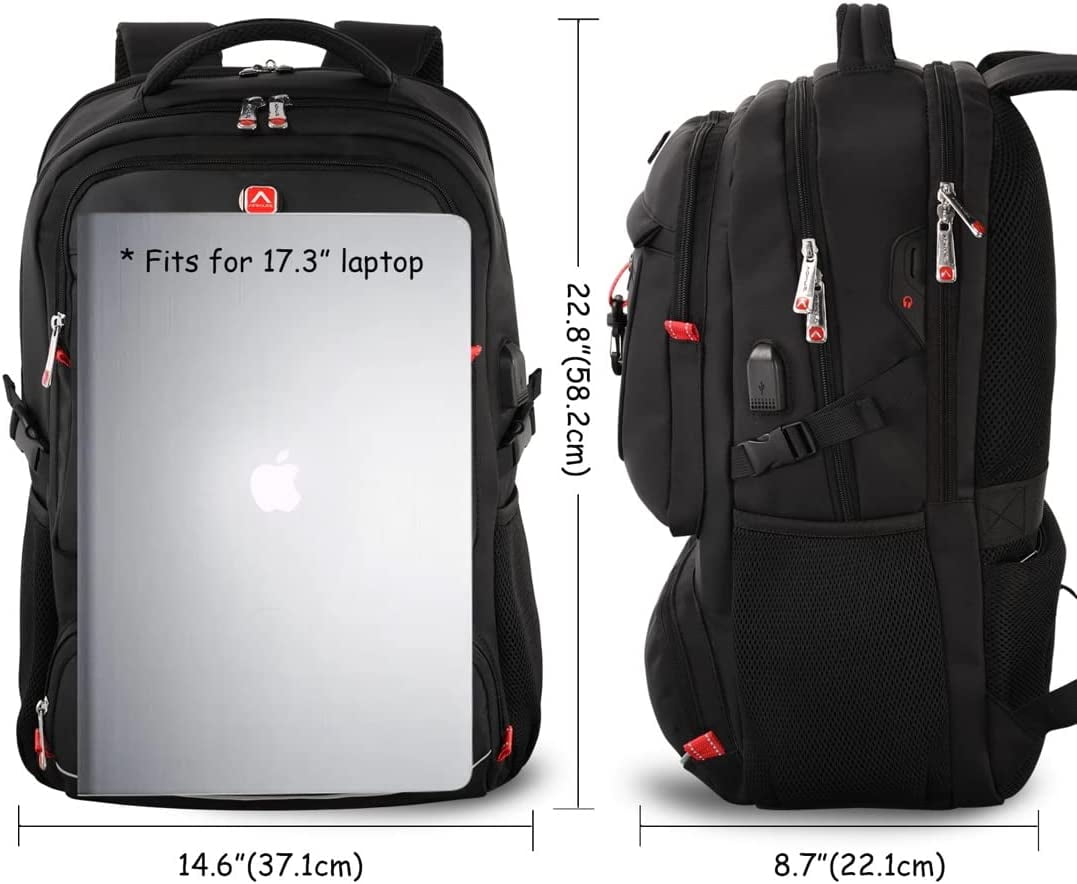 Buy 17 Inch Travel Laptop Backpack for Men Women, Aokur Extra Larger ...