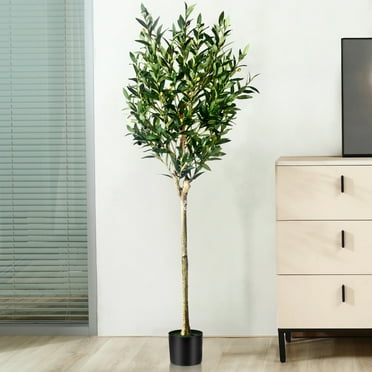 Artificial Olive Tree 18'' Small Faux Olive Tree Fake Olive Plants with ...