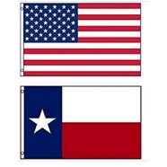 3x5 Large American Texas State Flag, Premium Polyester Banner with ...