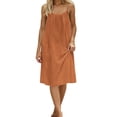 Cami Dress Backless Dress House Dress for Women Sleeveless Long Cami ...