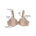 Women's Playtex 4747 Secrets Perfectly Smooth Underwire Bra (Pink ...
