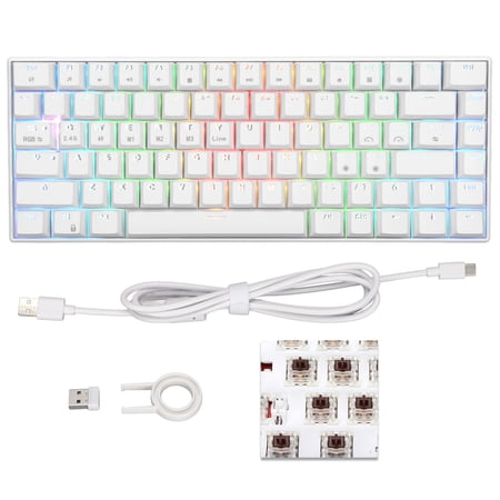 Wired Keyboard,Mechanical Keyboard 82 Keys Keys Mechanical Keyboard ...