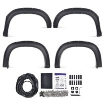 OE Style Smooth Matte Black Fender Flares W/ Mud Guard Fit for 2019 ...