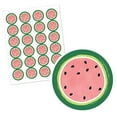 Big Dot of Happiness Sweet Watermelon - Fruit Party Circle Sticker ...