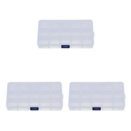 tredstone 1/2/3/5 8/10/15 Grid Fishing Clear Storage Box Transparent ...
