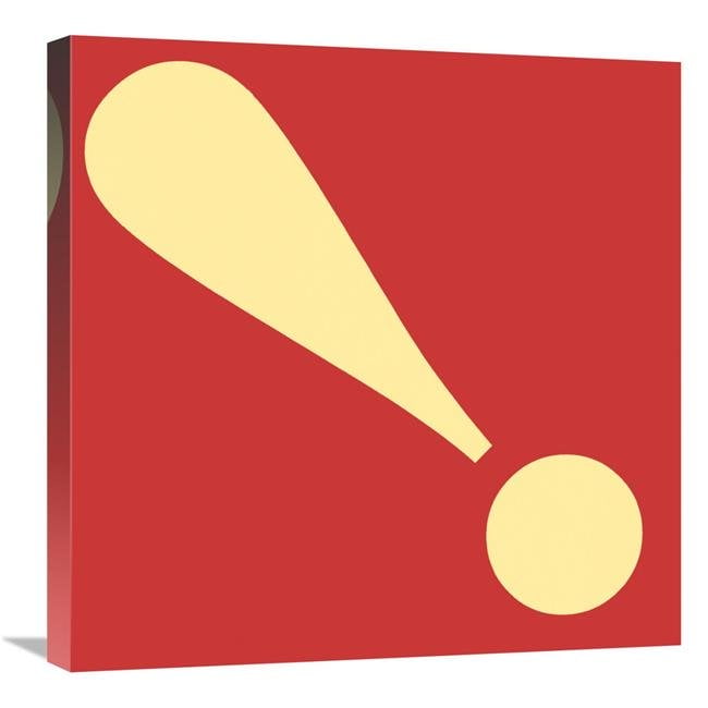 24 x 24 in. Bold Type - Exclamation Mark Art Print - BG.Studio ...