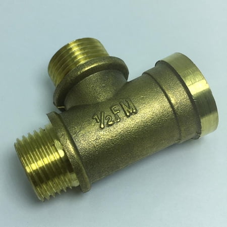 brass T-piece thread adapter hose coupling hose connector external ...
