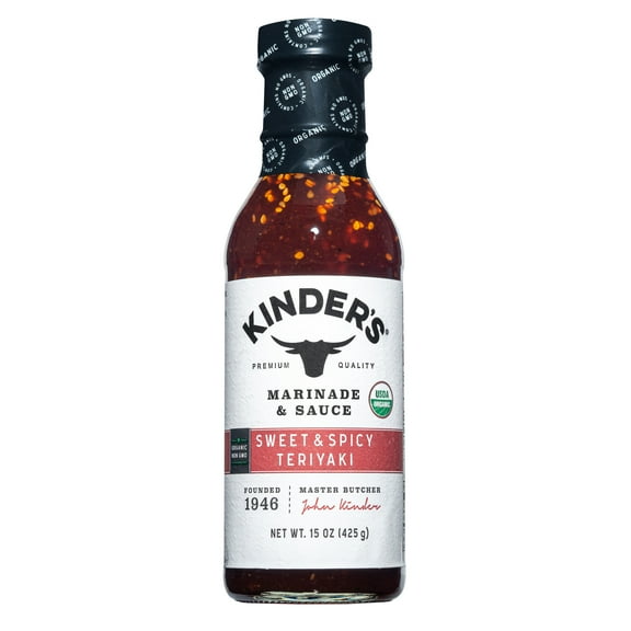 Kinder's Teriyaki Sauce and Marinade, 30 Ounce, Sweet and Savory Blend ...