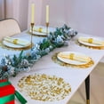 100Pcs Gold Foil Mesh Placemats, 13 Inch Round Metallic Pressed Doilies ...