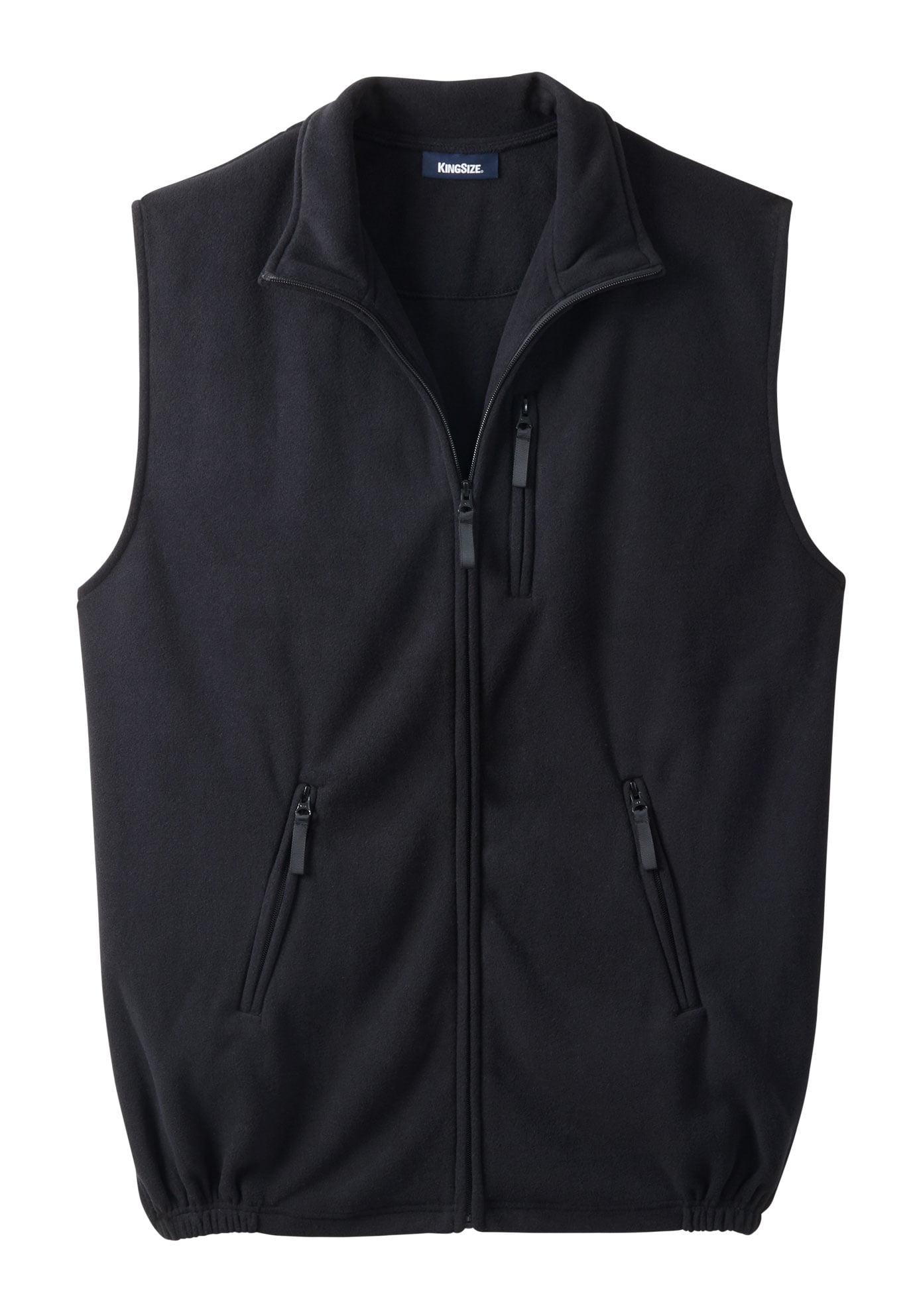 Kingsize Men's Big & Tall Fleece Zip Vest - Walmart.com
