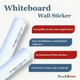 RockRose White Board Wall Sticker with Dry Erase Vinyl - Self Adhesive ...
